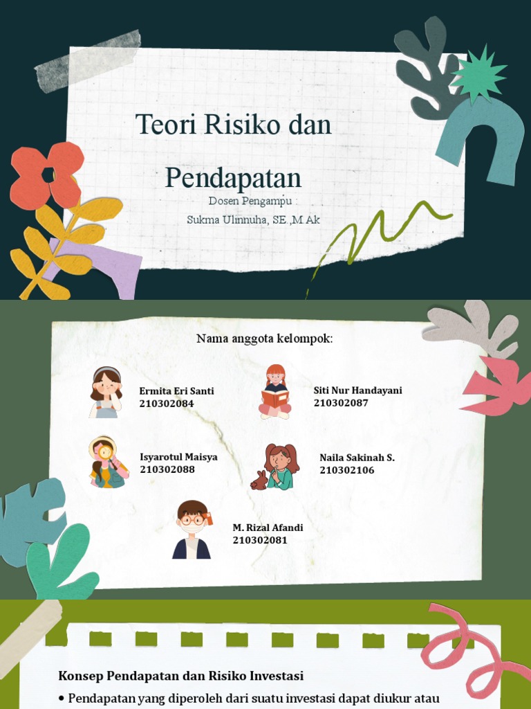 Bab 3 Teori Risiko Dan Pendapatan | PDF