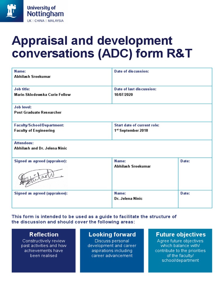 Adc Form RT | Download Free PDF | Learning | Educational Technology