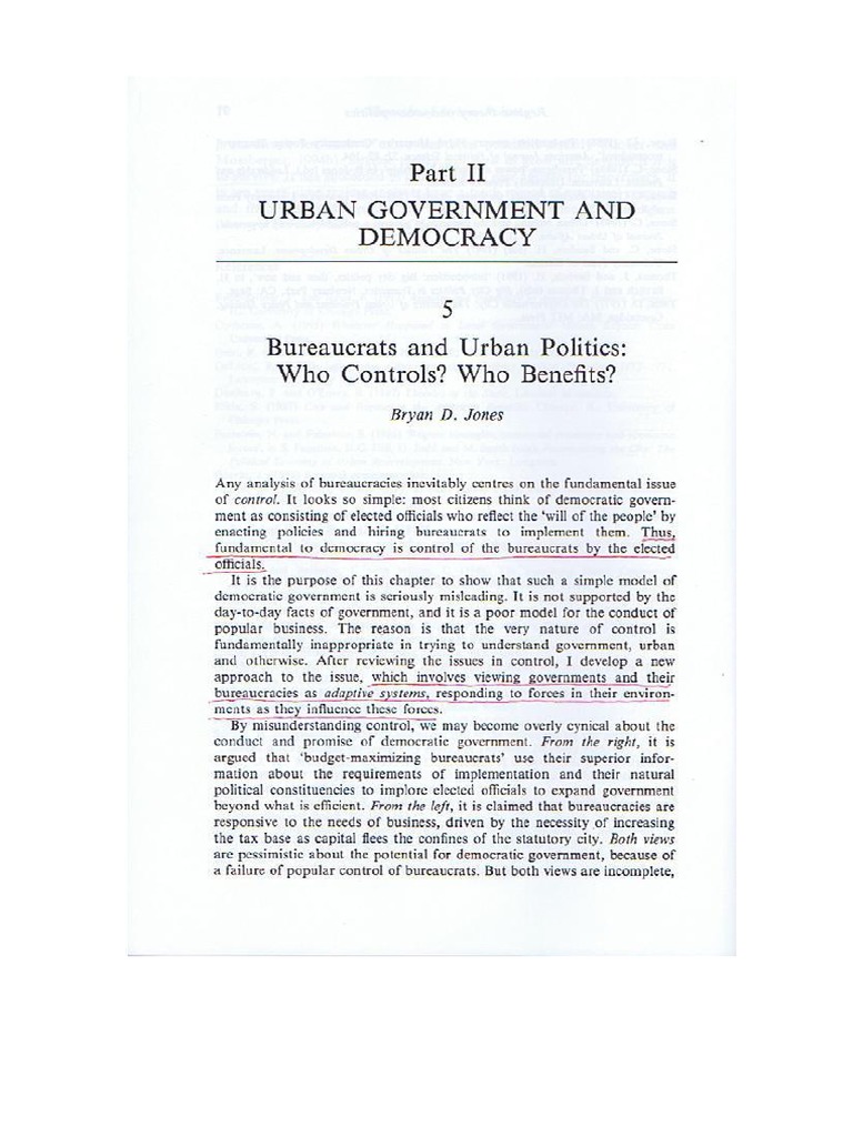 Chapter 5 - Urban Government and Democracy | PDF