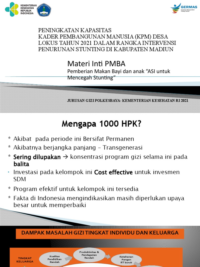 PMBA Tentang ASI&MP-ASI Dinkes MADIUN - PPTX (Autosaved) | PDF