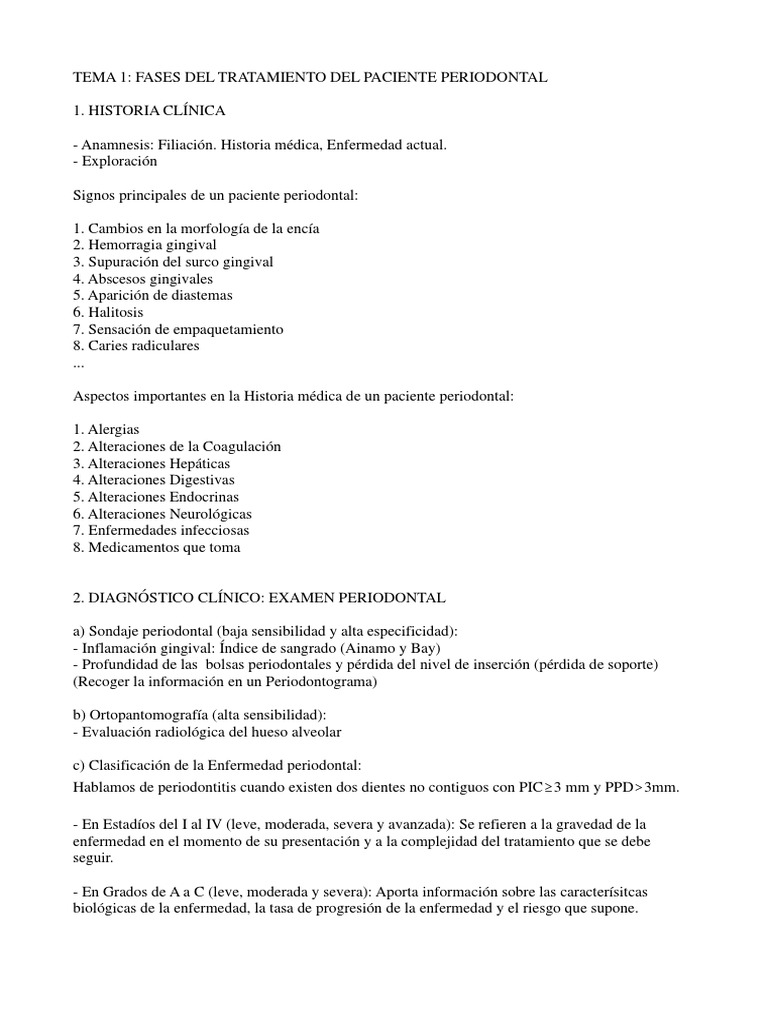 t1 Perio Ii - Merged | PDF | Especialidades Medicas | Medicina CLINICA