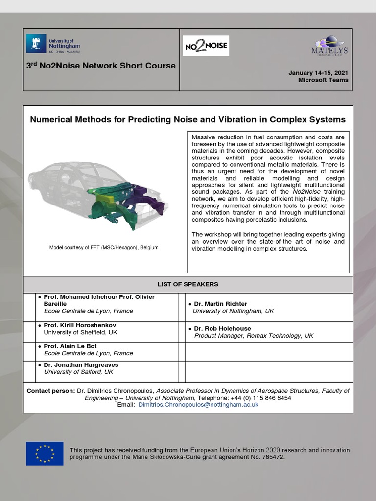 Numerical Methods For Prediciting Noise and Vibration in Complex ...