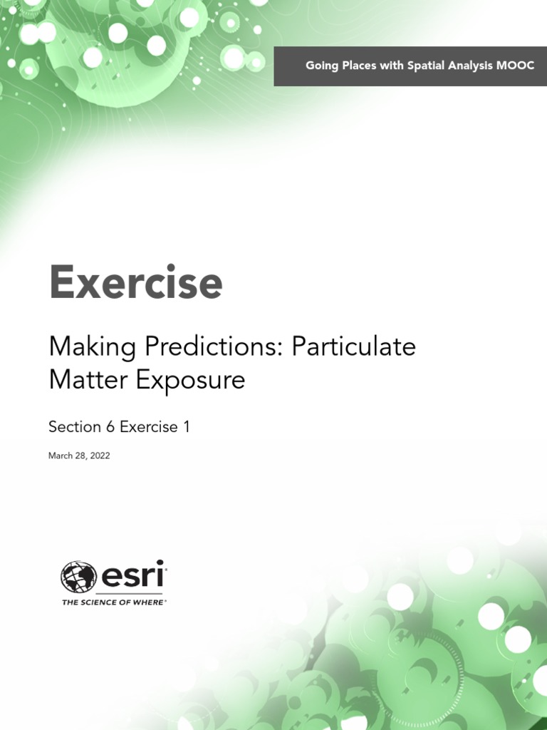 Particulate Matter Exposure | PDF | Particulates | Arc Gis