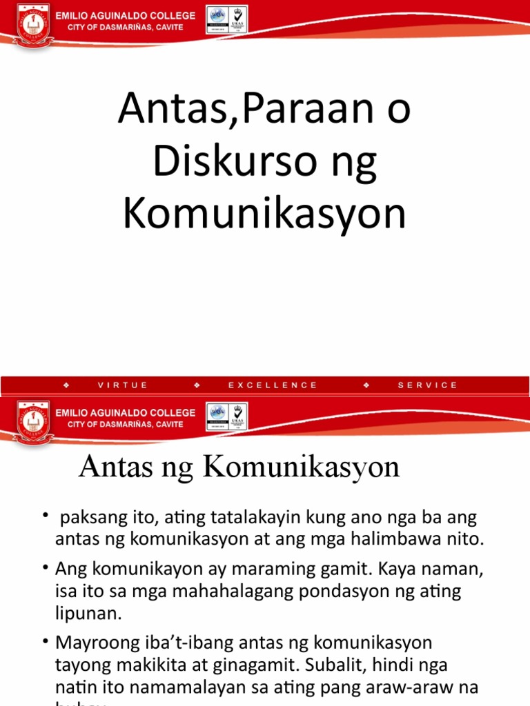 Antas NG Komunikasyon | PDF
