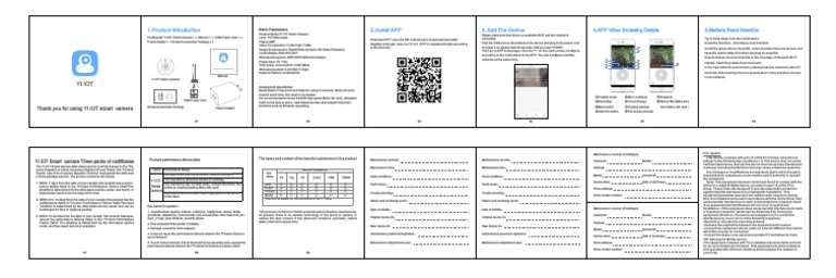 YI IOT Smart Camera User Manual | PDF | Wi Fi | Internet Of Things