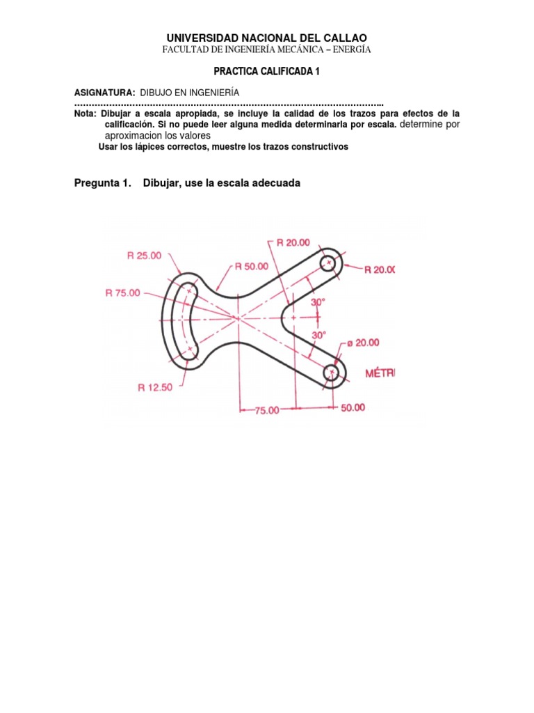 EXAMEN DIBUJO Ingenieria-2022-B PC1 LAB | PDF