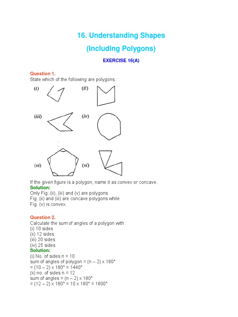 Selina Concise Maths Solutions Class 8 Chapter 16 Understanding Shapes ...