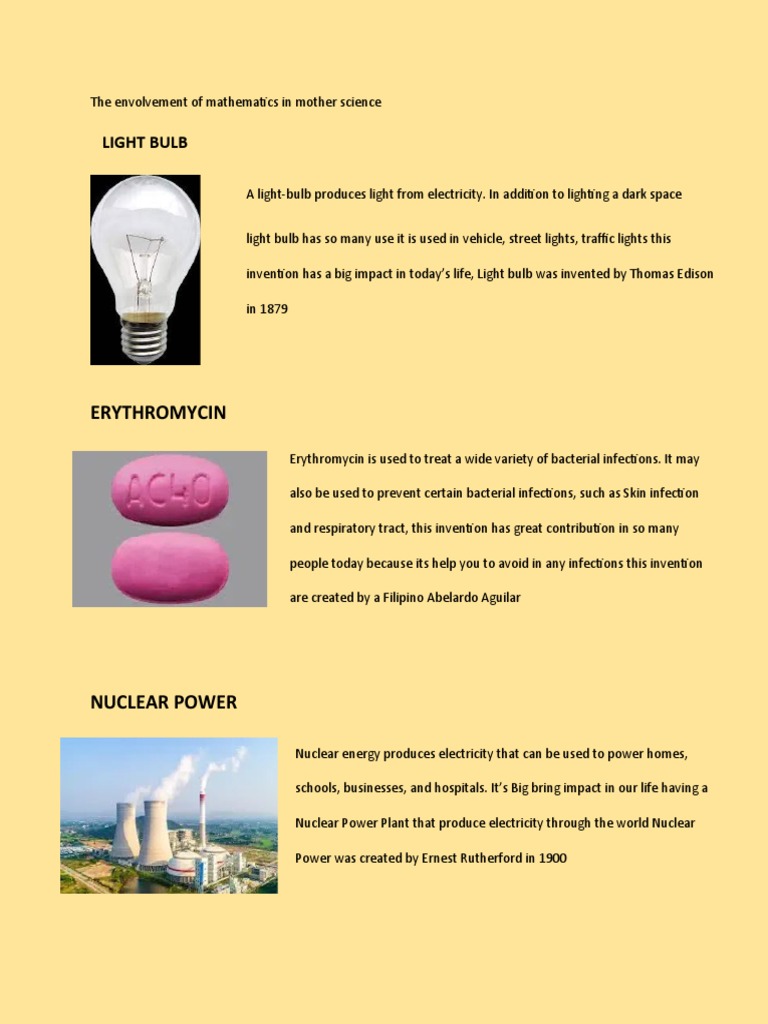 Mathematics in Modern Worlds | PDF | Science | Incandescent Light Bulb