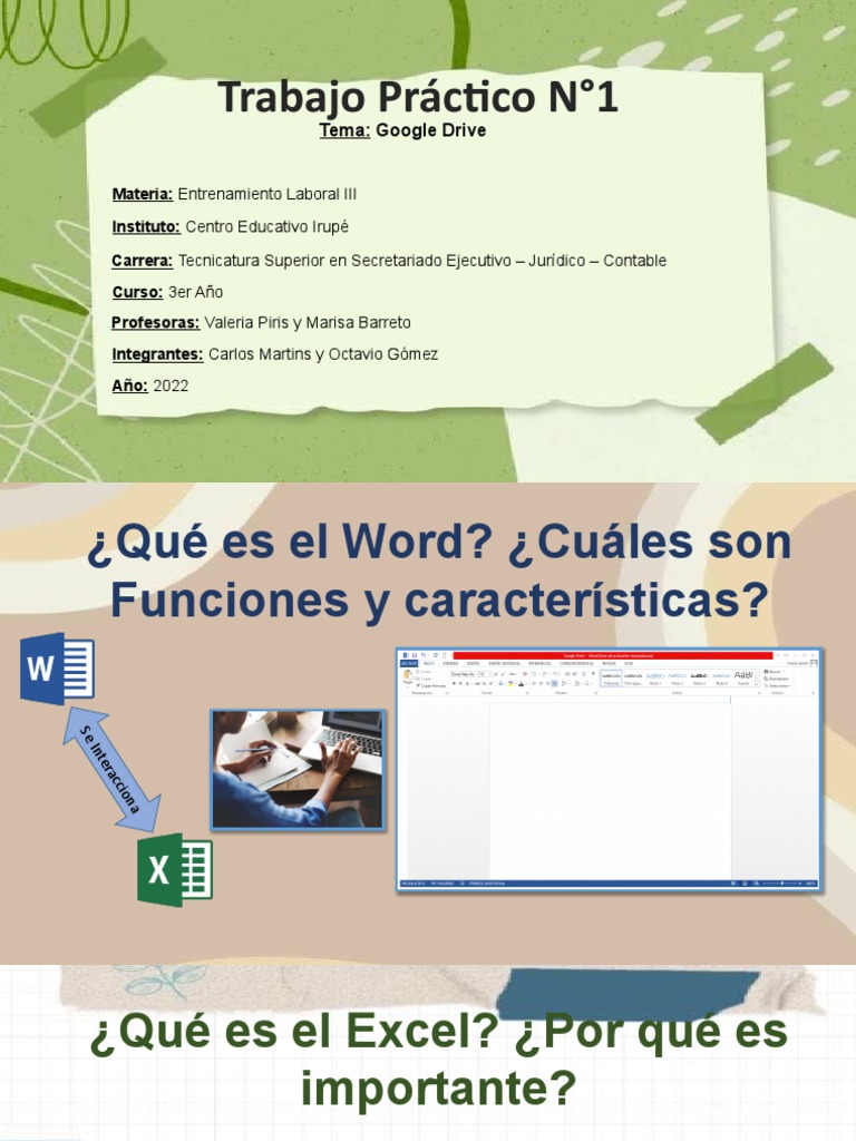 Trabajo Práctico N°1 | PDF | Microsoft Excel | Ingeniería Informática