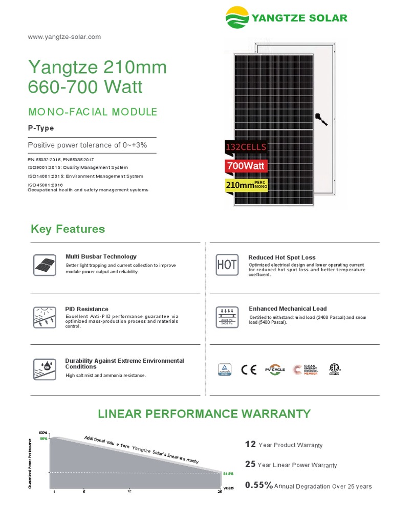 660w - 700w 210mm Solar Panel | PDF | Solar Panel | Electricity