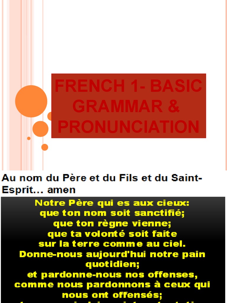 French 1 Lesson 1 | PDF | Career & Growth