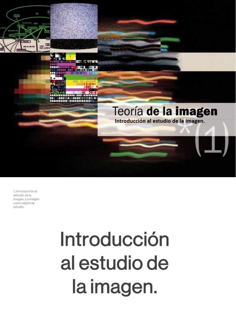 Introducción A La Imagen y Su Estudio | PDF | Imagen | Gráficos de ...