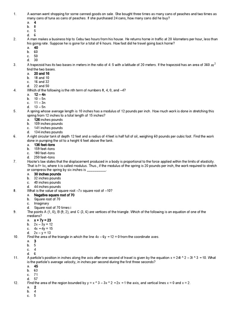 Mathematics Mastery Reviewer 486 | PDF | Area | Sphere