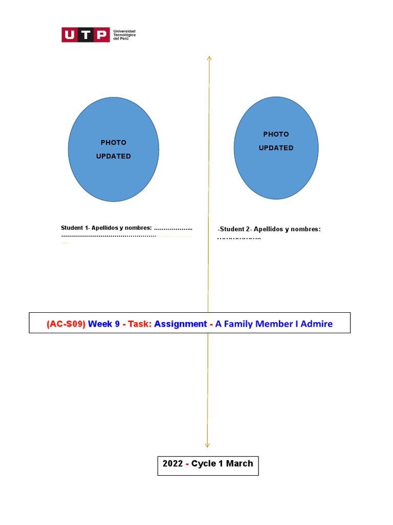 Family Member Admiration Assignment Guide | PDF