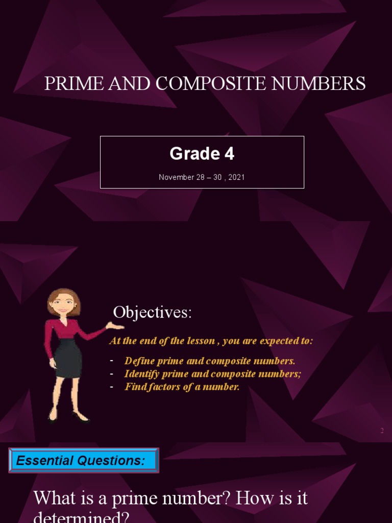 Math PRIME - AND - COMPOSITE - Grade - 4 - (Nov - 28-30 - 2021) | PDF ...