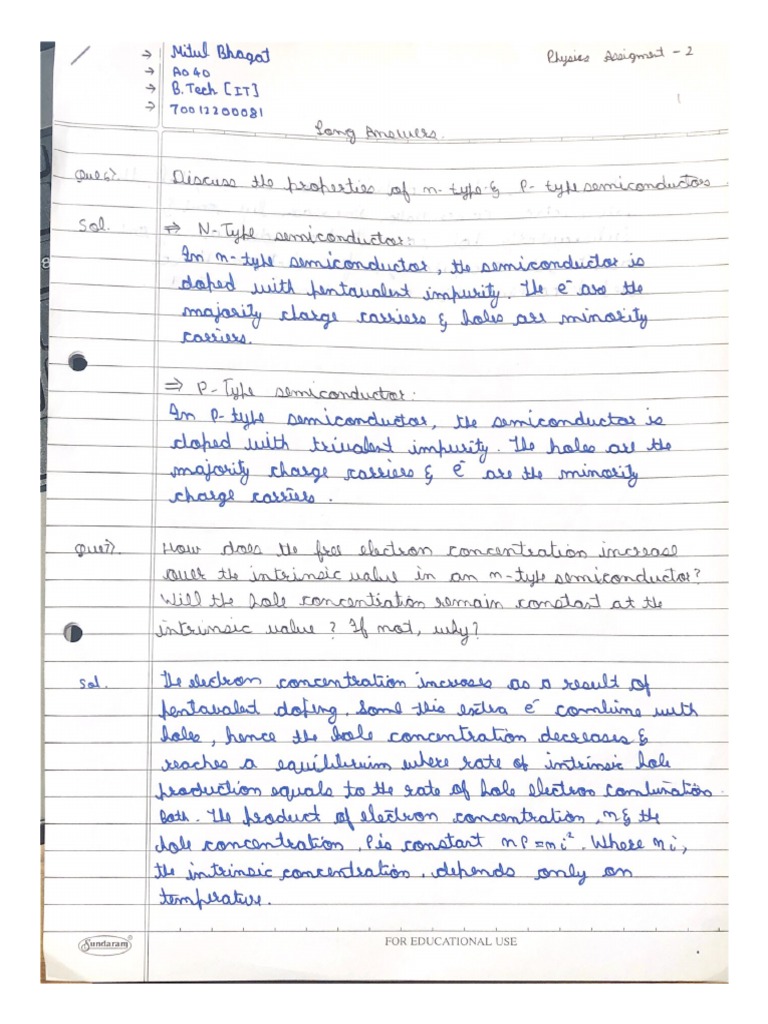 Physics Assignment 2 | PDF