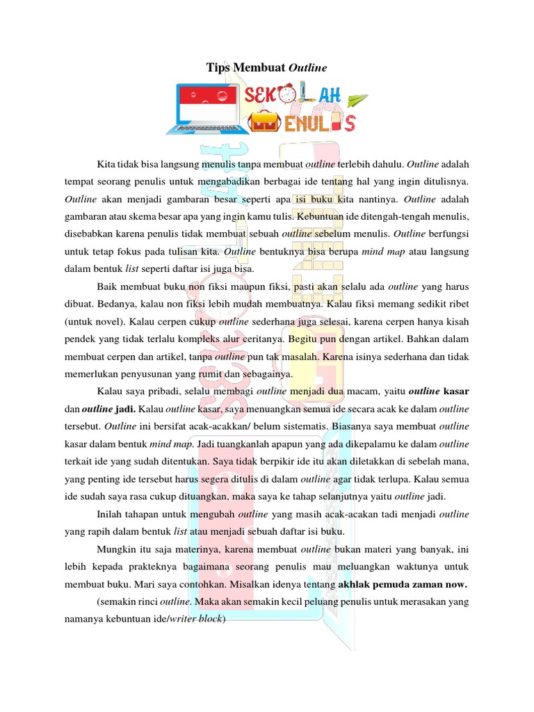 Panduan Membuat Outline Penulisan | PDF