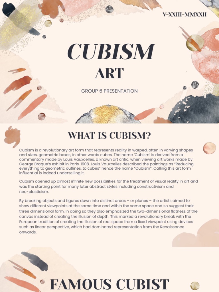 GRP6 Cubism | PDF | Cubism | Modern Art
