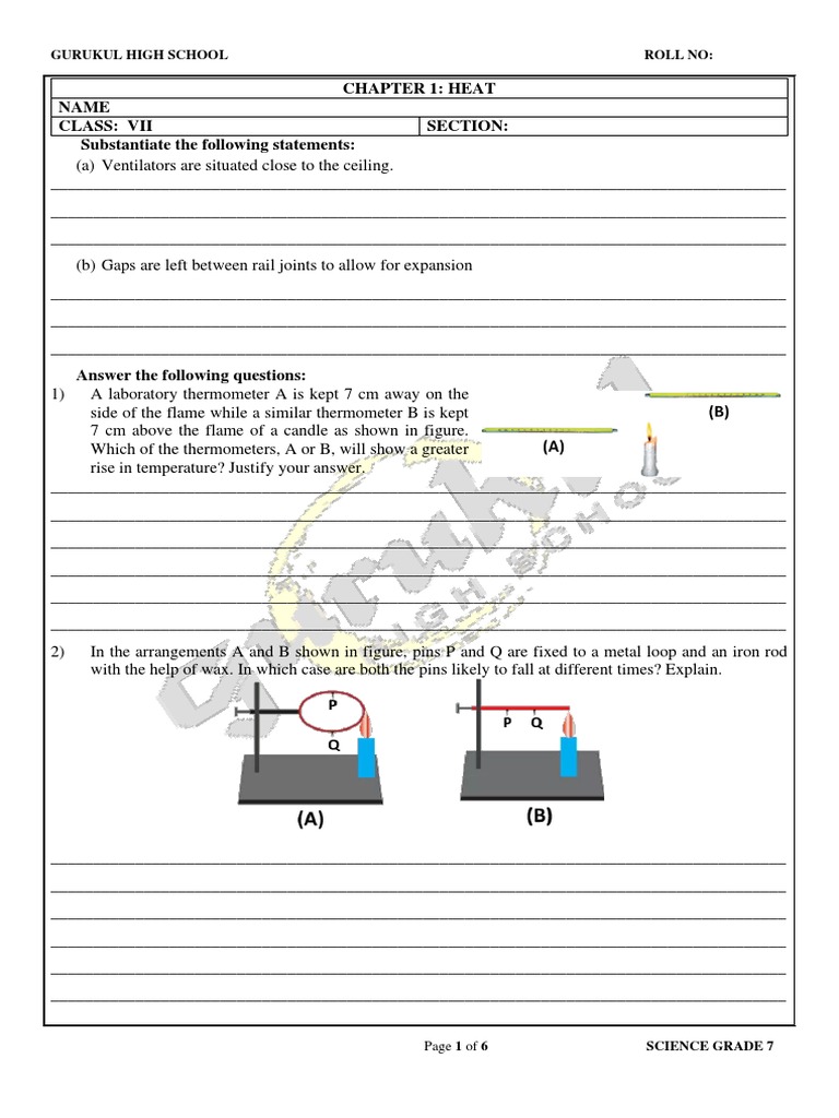 7 Heat | PDF | Thermometer | Temperature