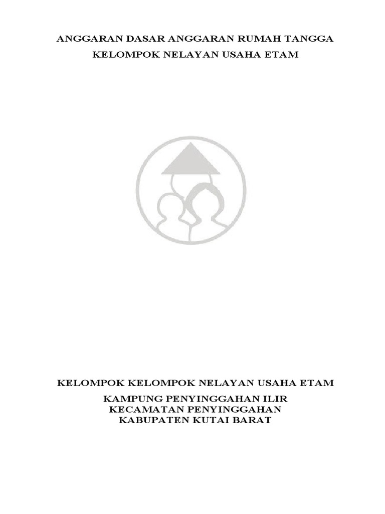 AD ART Kelompok Nelayan Usaha Etam Ateng | PDF