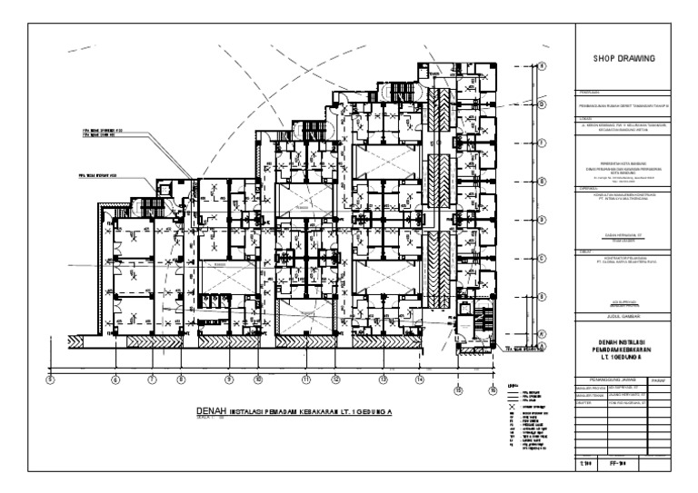 Denah Sprinkle Dan Hidrant LT 1 | PDF