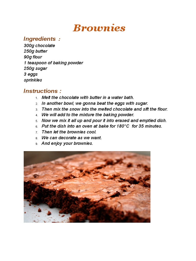Brownies | PDF | Wellness