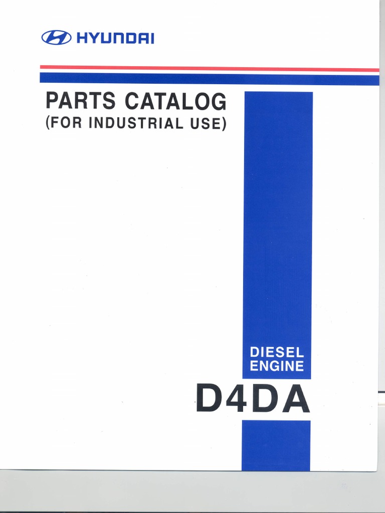 1 Hyundai - D4DA (Part Book) | PDF