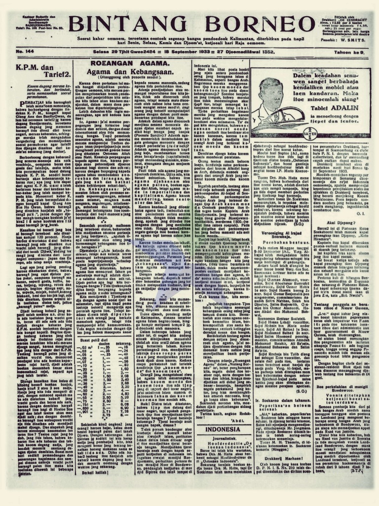 Bintang Borneo 1933 09 18 001 | PDF