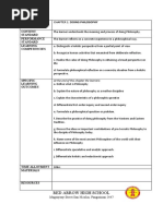 LESSON PLAN IPHP Week 1 Doing Philo | PDF | Concept | Thought