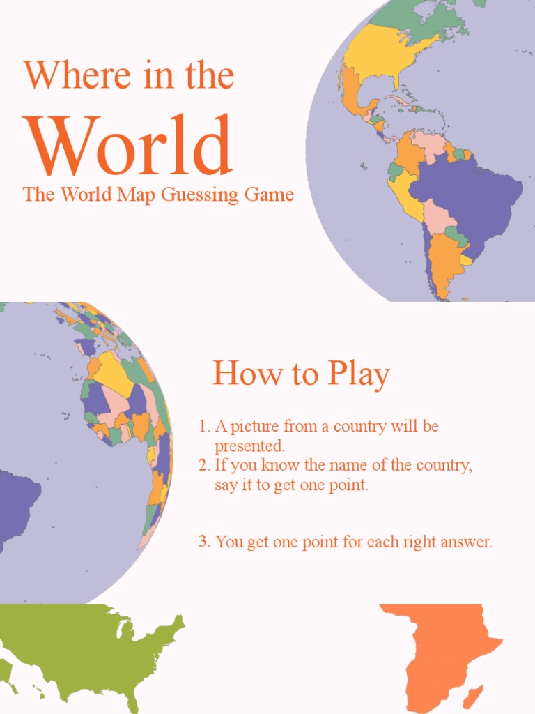 Geography World Landmark Game Presentation | PDF | Sports & Recreation ...