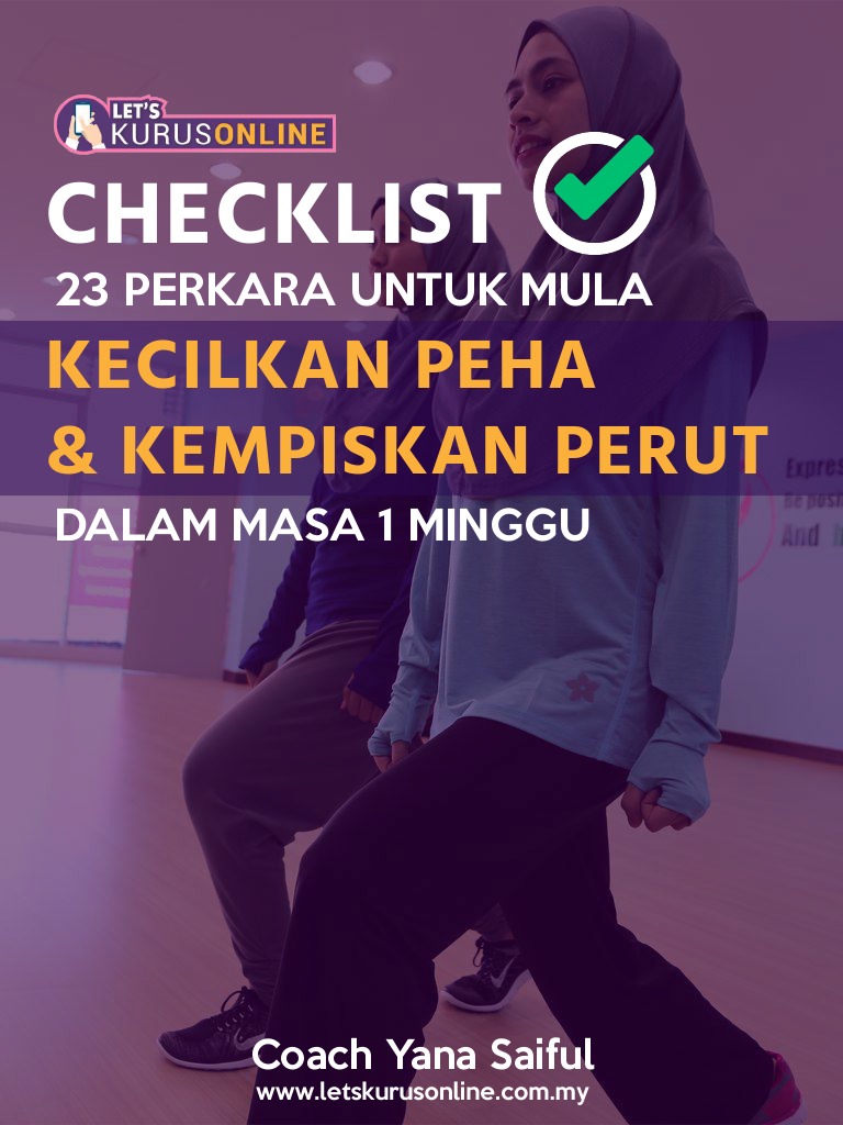Checklist Turunkan Lemak Peha Dan Perut - Compressed 1 | PDF