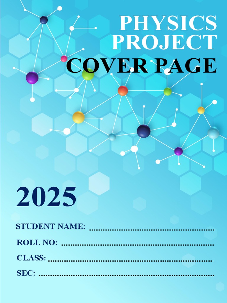 Physics Project Cover Page | PDF