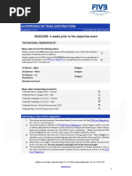 Fivb Volleyball Scoresheet | PDF | Referee | Leisure