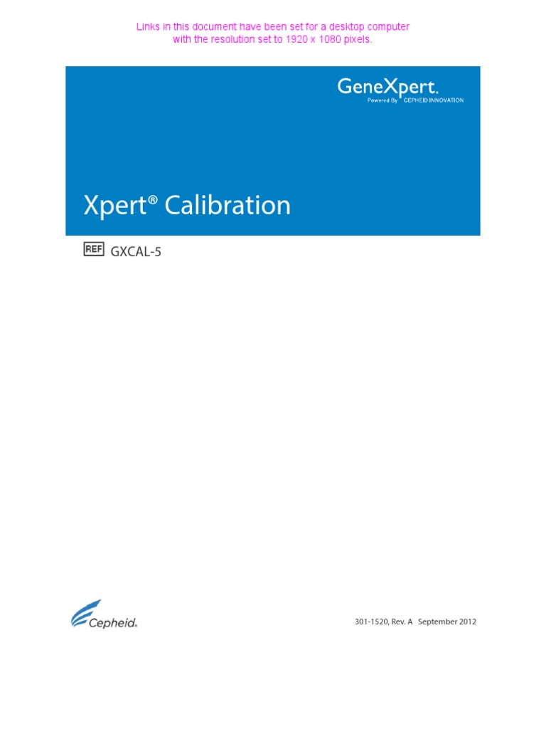 Xpert Calibration Package Insert (Ingles) | PDF | Menu (Computing) | Icon (Computing)