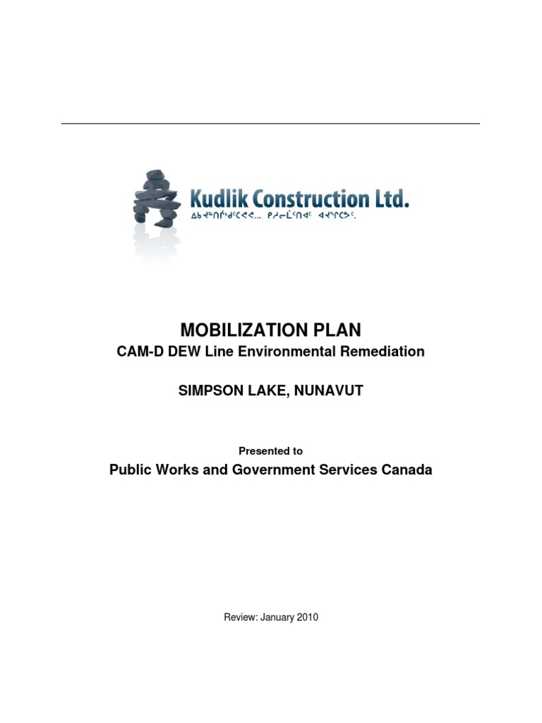 Mobilization Plan 1 | PDF | Radio | Loader (Equipment)