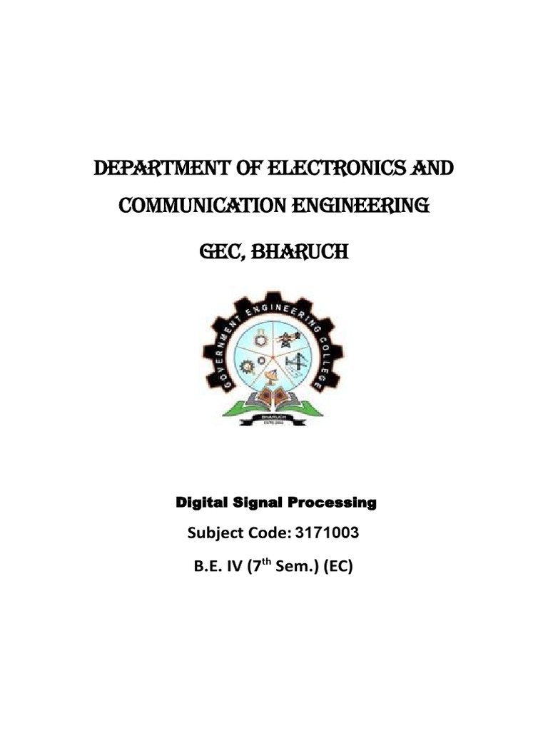 DSP Practical - Docx-3 | PDF | Computer Engineering | Electronics