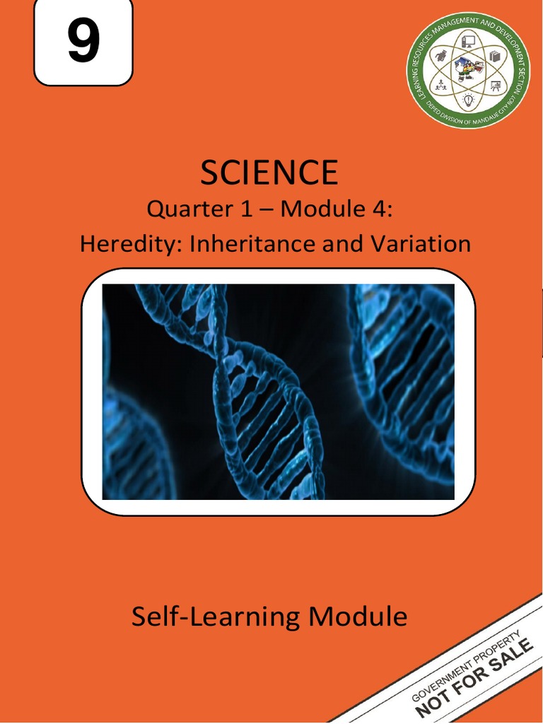 Science9 q1 Slk4 Heredity-Inheritance-And-Variation v1 | PDF | Dna | Sex