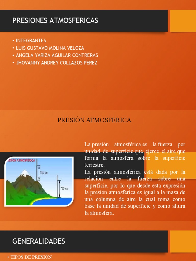 Presión Atmosférica: Conceptos y Efectos | PDF