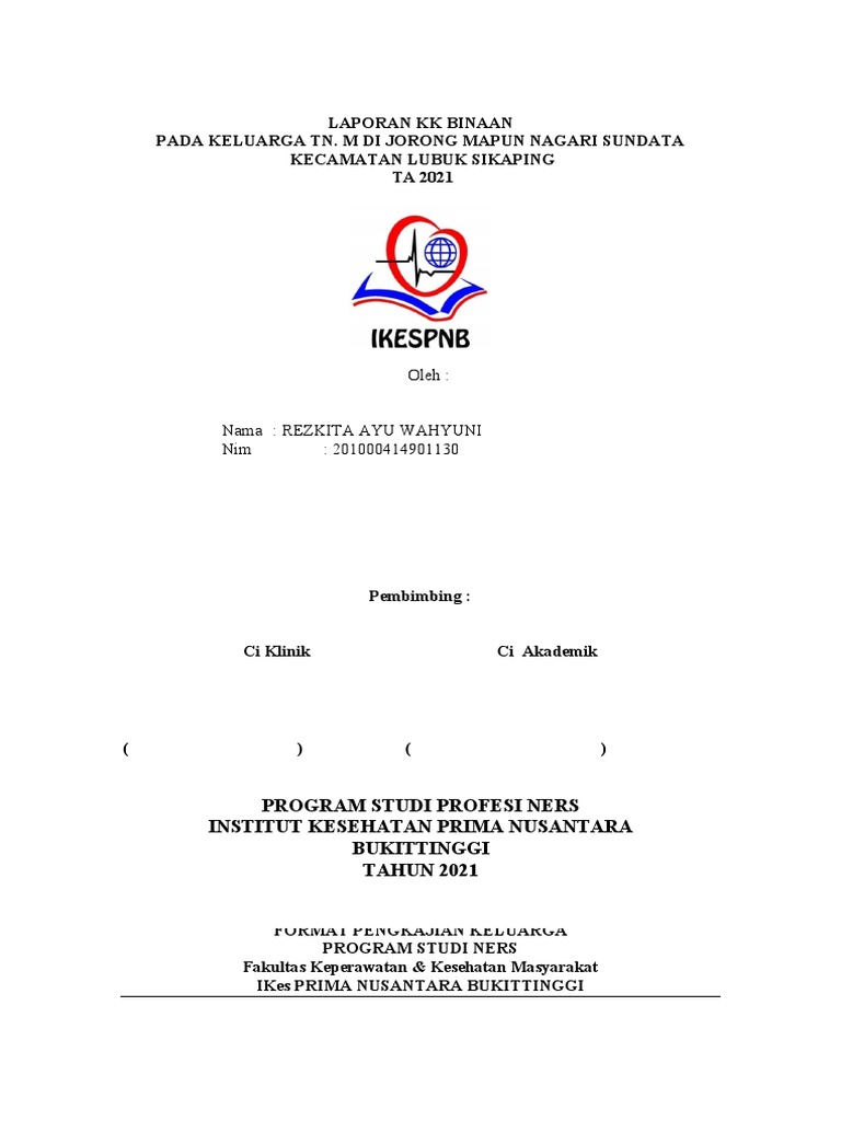Laporan KK Binaan Rezkita Ayu | PDF | Kesehatan Holistik