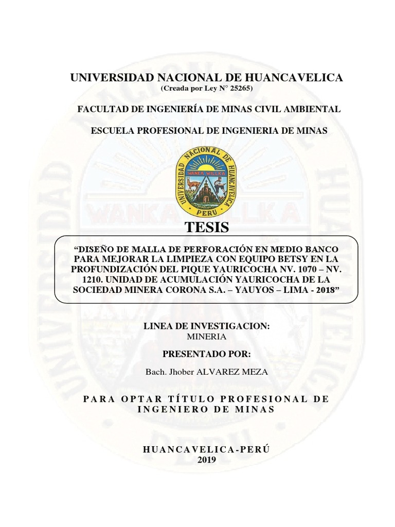 Tesis 2019 Ing. Minas Alvarez Meza | PDF | Olas | Roca ígnea Tesis 2019 Ing. Minas Alvarez Meza | PDF | Olas | Roca ígnea
