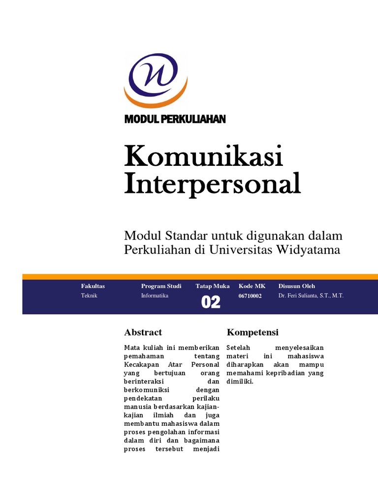Modul Interpersonal Skill | PDF | Sains & Matematika