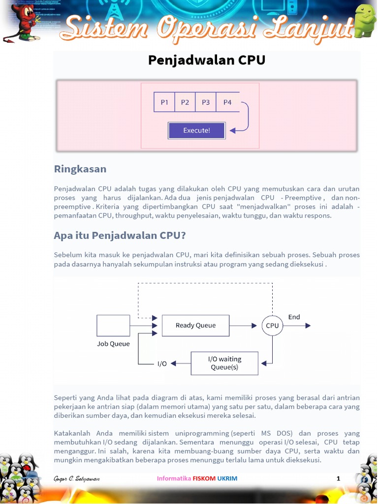 SOL 22 07 - Penjadwalan CPU | PDF