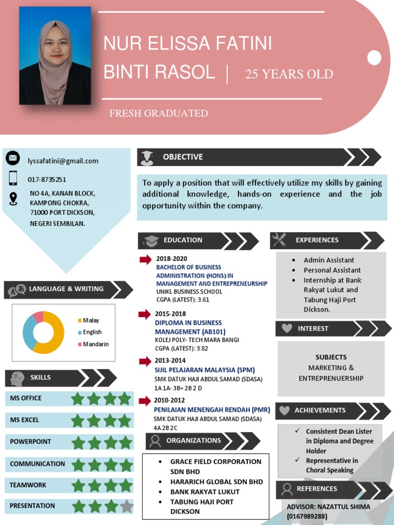 Resume Nur Elissa Fatini | PDF | Student Assessment And Evaluation | Educational Institutions