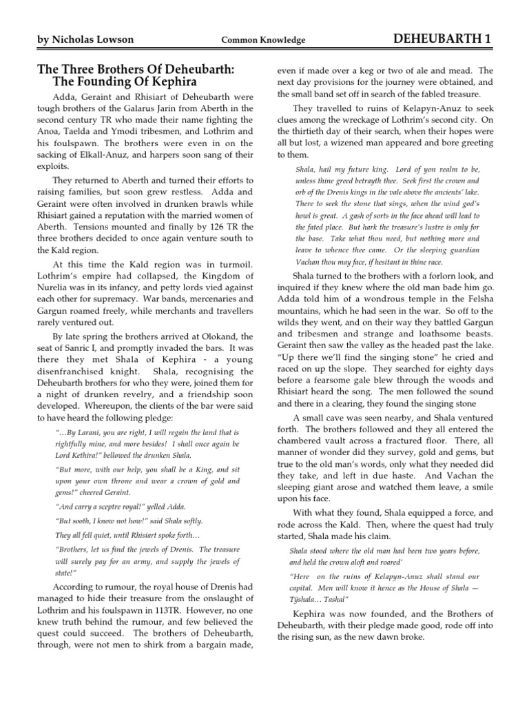 Brothers of Deheubarth | PDF