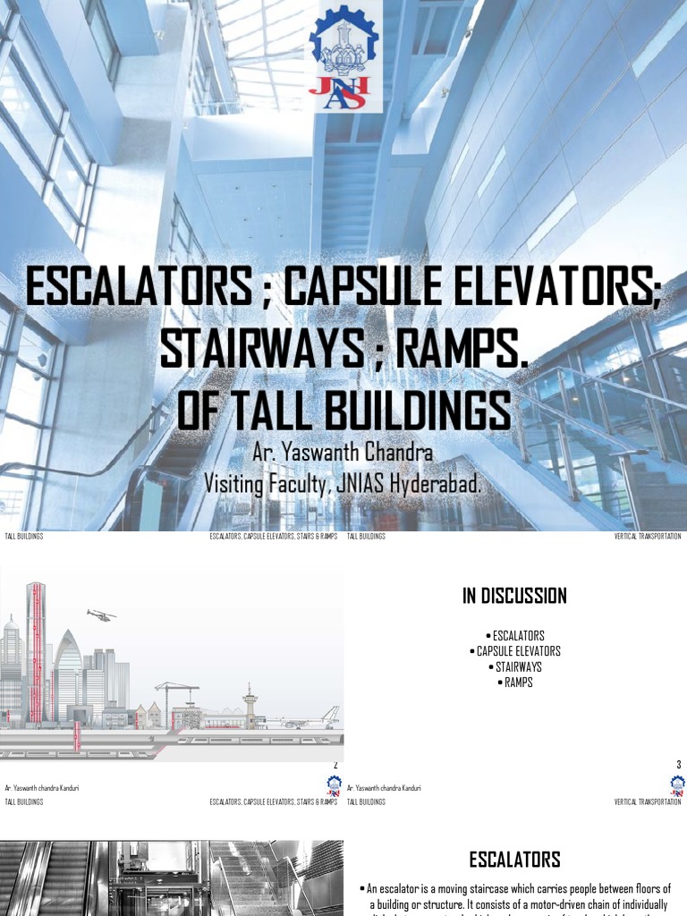 03 - Tall Buildings - Escalators, Stairs & Ramps | PDF | Escalator | Stairs