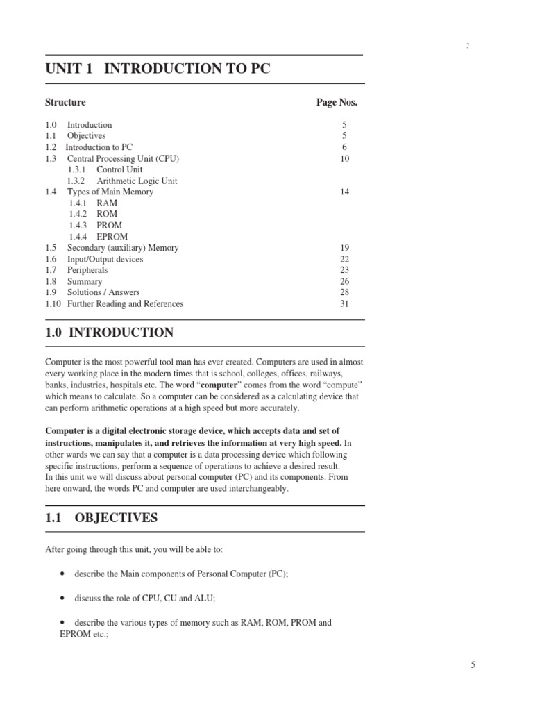CIT-001 Full Book | PDF | Computer Data Storage | Read Only Memory