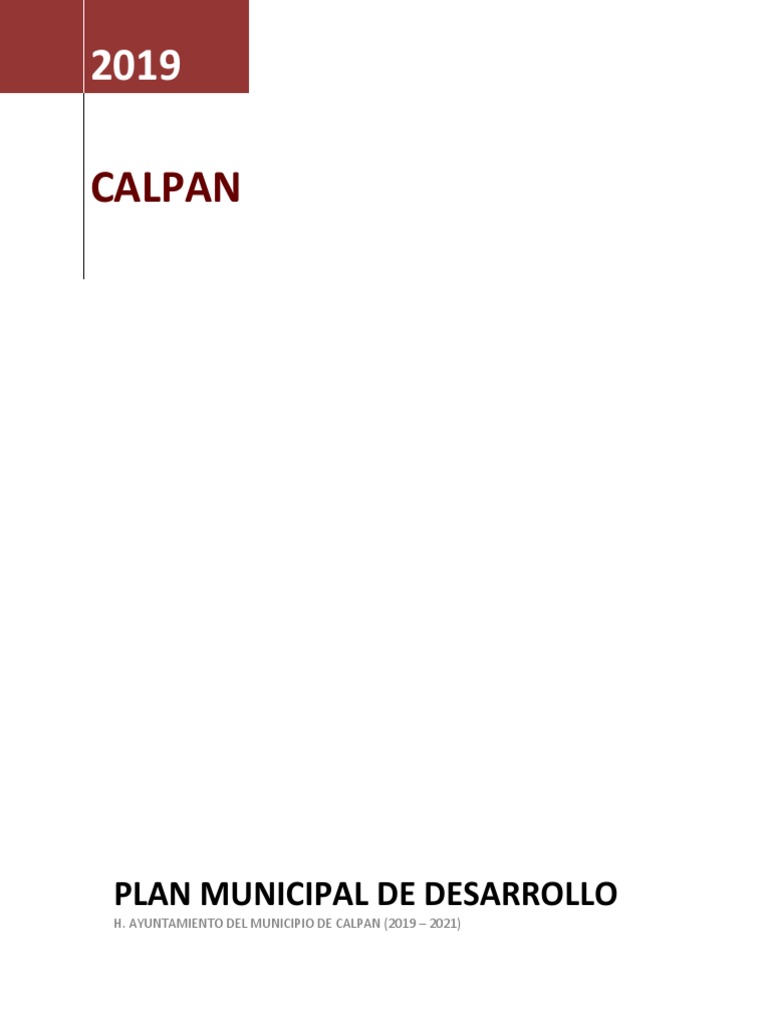 Calpan | PDF | Planificación | Democracia