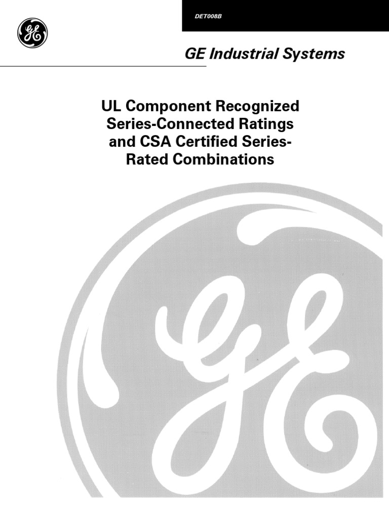 GE Series Rating | PDF | Electrical Engineering | Power Engineering