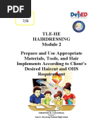 Learning Module in Hairdressing | PDF | Hairstyle | Sterilization ...