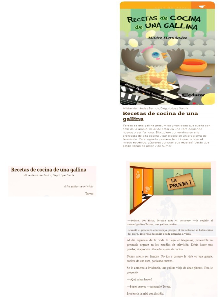 Recetas de Cocina de Una Gallina | PDF | Pollo | Huevo como alimento